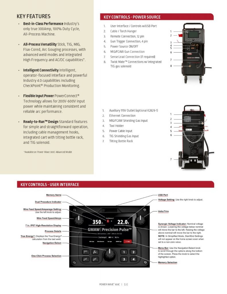 LINCOLN POWER WAVE 300C - Weldmate